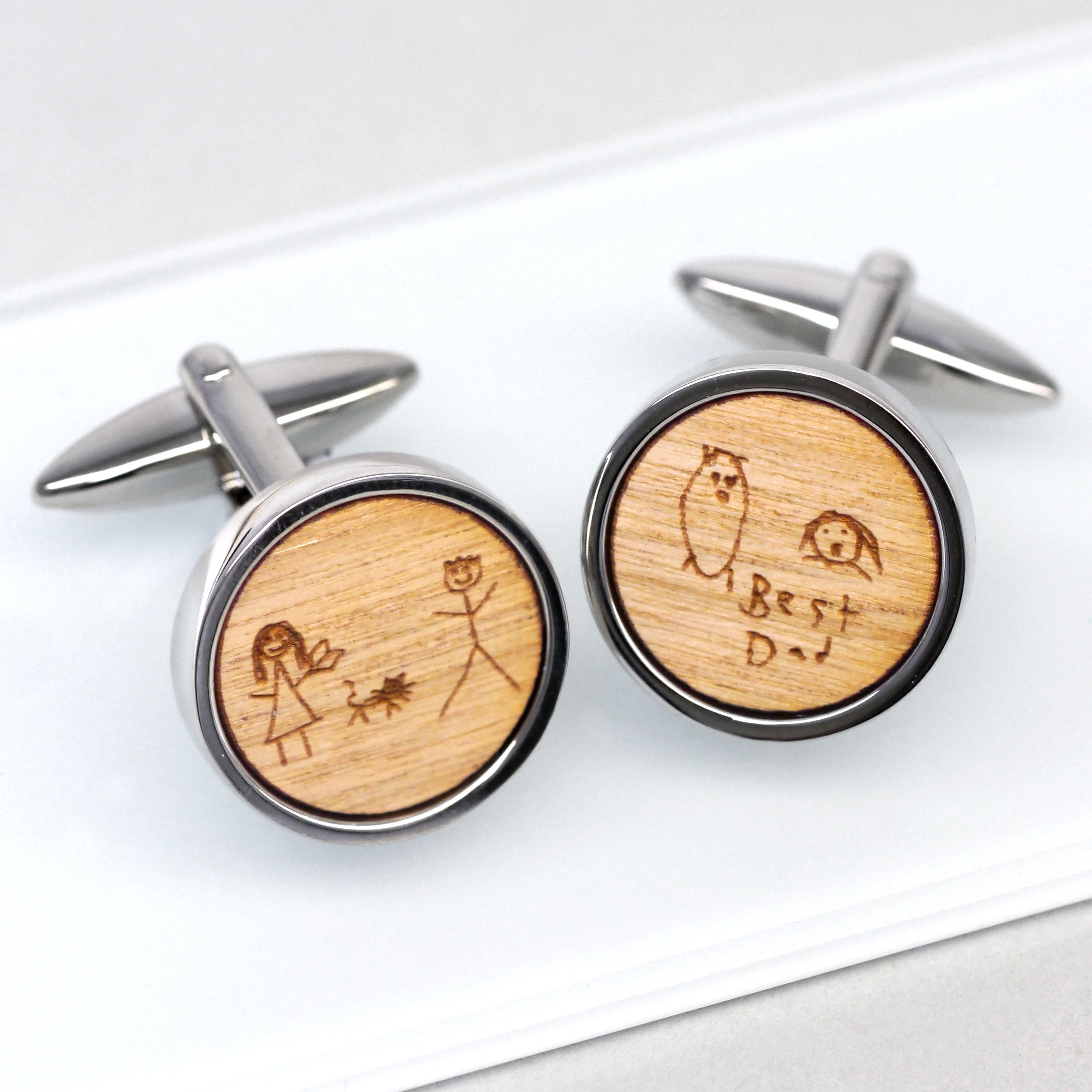 Personalised Child's Drawing Cufflinks – Joanna Emily