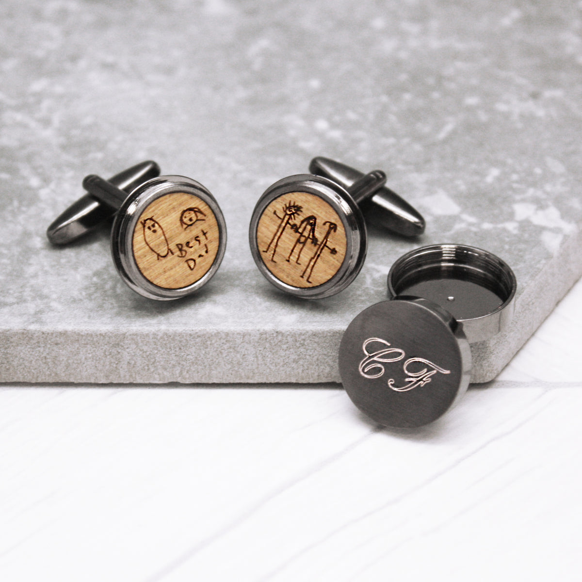 Hidden Child's Drawing Twist Cufflinks – Joanna Emily